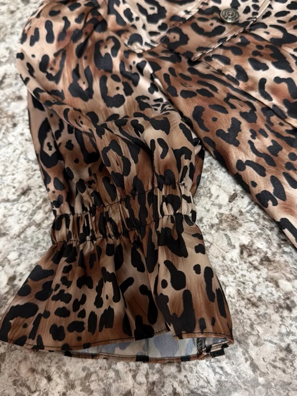 cinq a sept | Jackets & Coats | Cinq A Sept Leopard Print Zipfront Puff ...